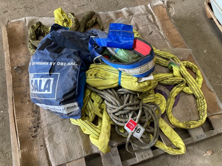 Pallet of Assorted Rigging Items & Slings Auction (0048-5050725 ...