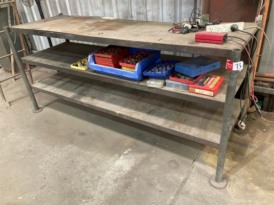 Steel Workshop Table Auction (0073-5050725) | Grays Australia