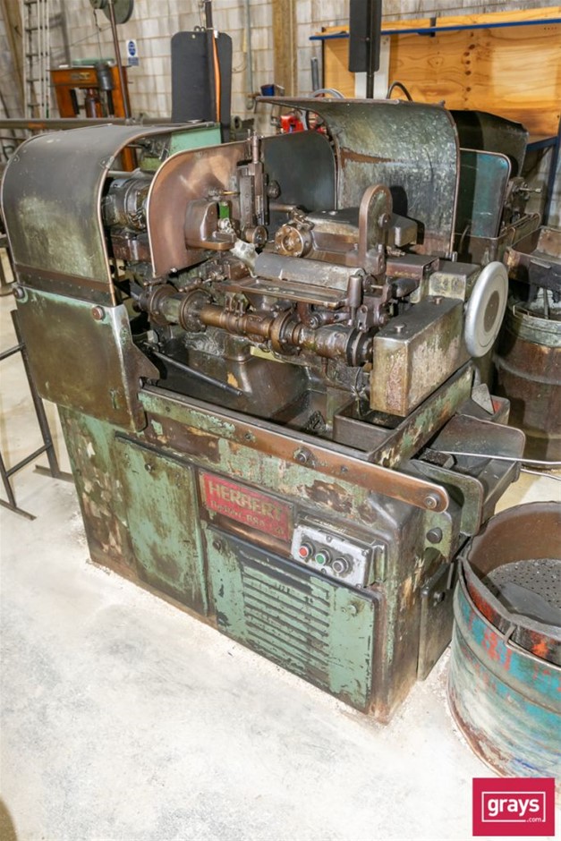 Herbert 48 Automatic Cam Lathe with Bar Feeder Auction (0058-5050479 ...