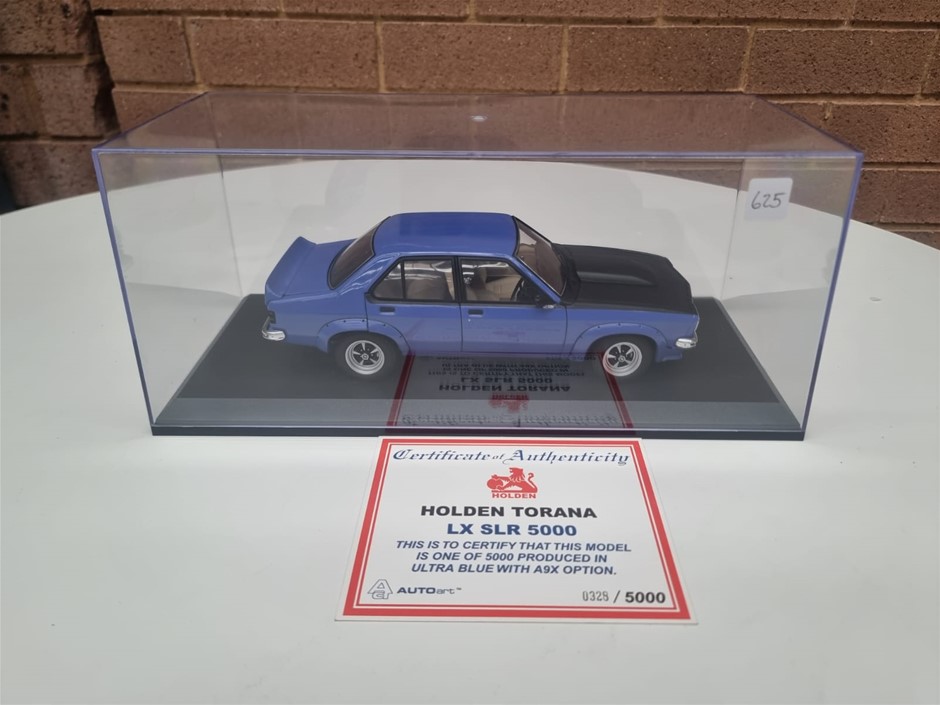 Ultra Blue Torana LX SLR 5000 A9-X Sedan Chamois Trim 1/18 Scale Model ...