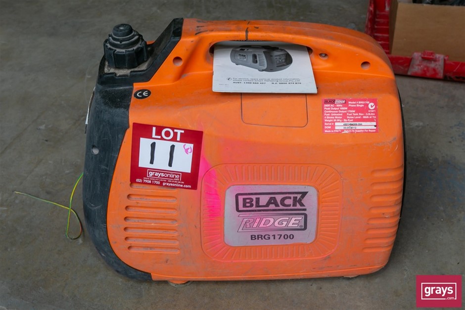 2012 Black Ridge BRG 1700 Inverter generator Auction (0011-5050781 ...