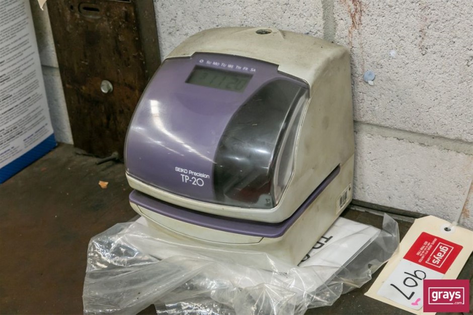 Seiko Precision TP-20 Employee Time Keeping System with Stand & Card ...
