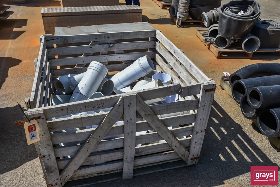 Qty 1 Crate x Assorted PVC Pipes Auction (0068-5050732) | Grays Australia