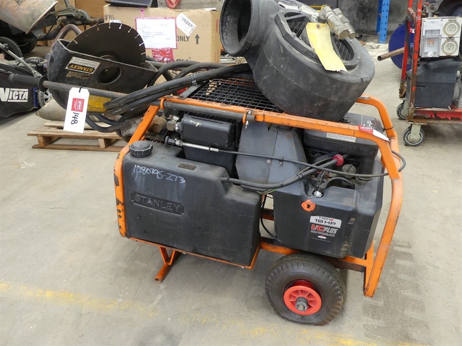 Stanley Mobile Hydraulic Power Pack with Demolition Saw and Fan ...