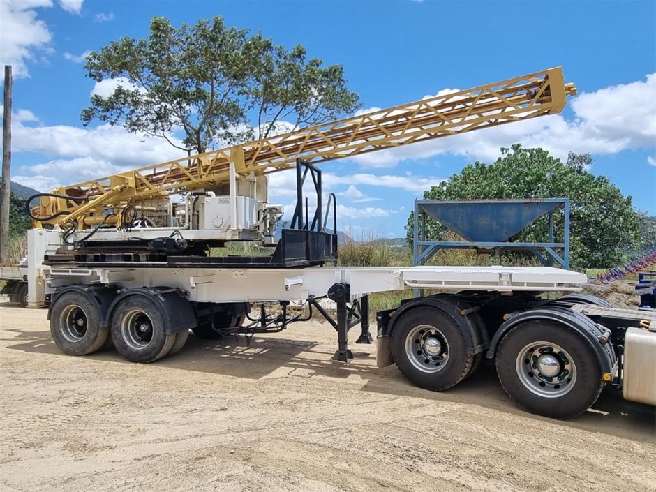 Pacific 375-25 Drill Rig on 1988 O’Phee Skeletal Trailer Auction (0001-7042378) | Grays Australia
