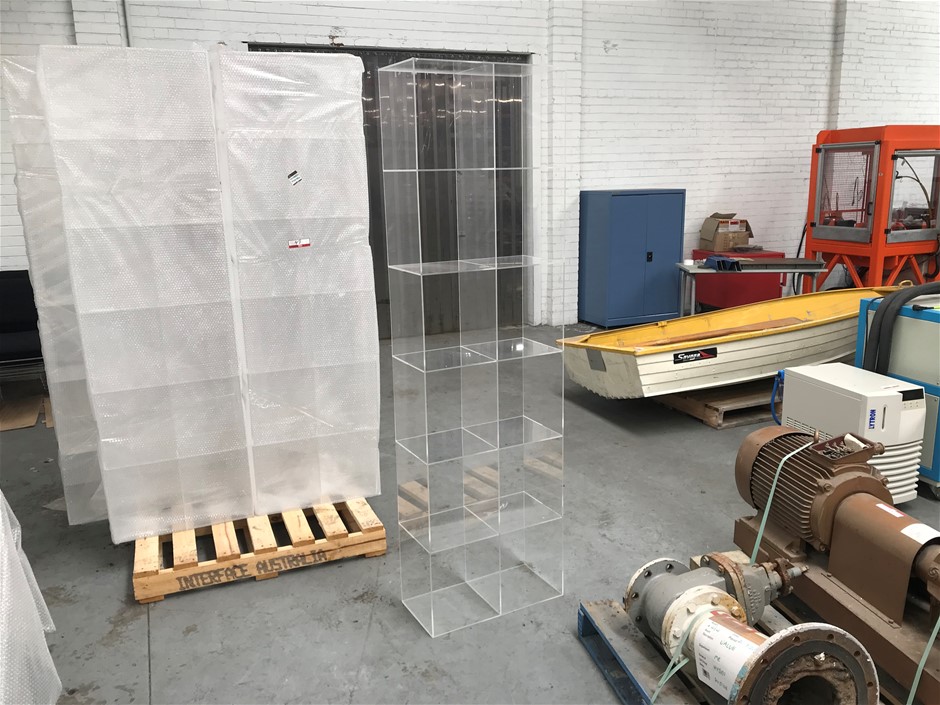6 x Perspex Storage Units Auction (0049-3023816) | Grays Australia