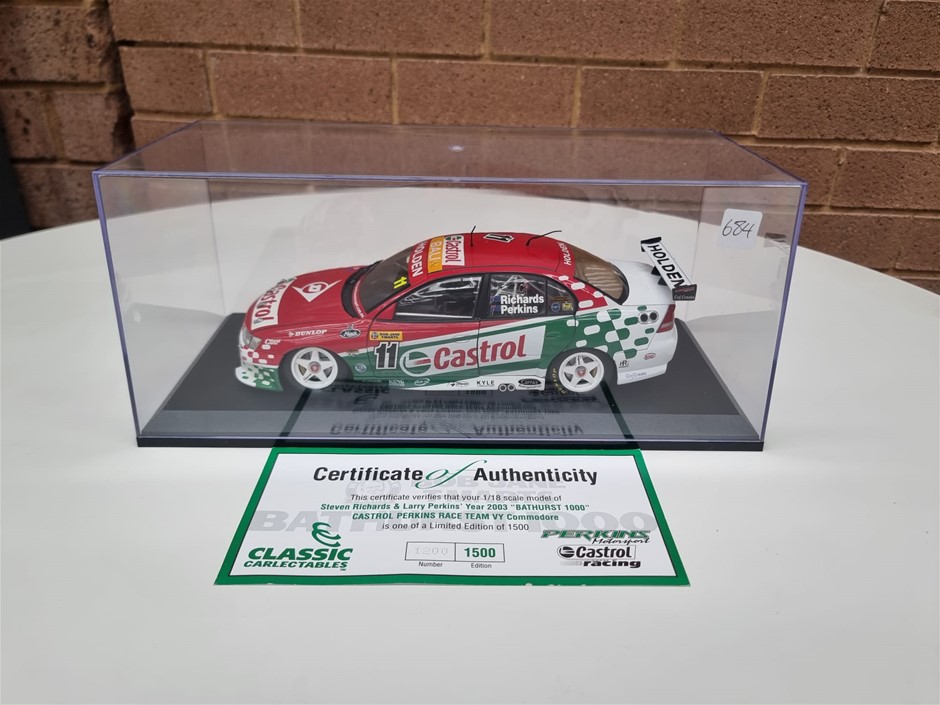 Richards/Perkins '03 Bathurst 1000 Castrol VY Commodore 1/18 Scale ...