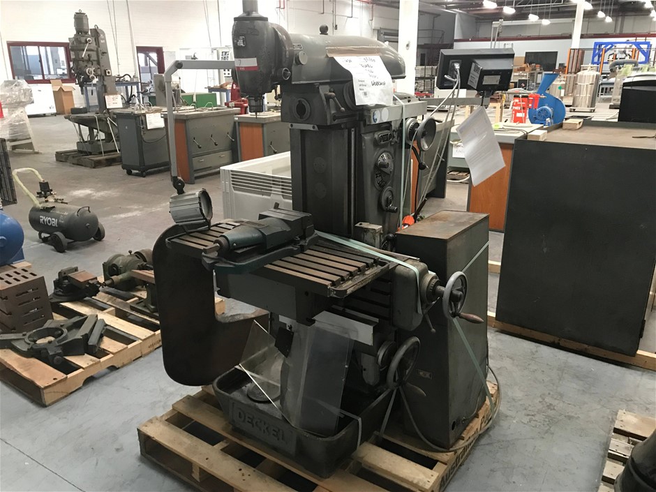 Friederick Deckel 3 Axis Milling Machine Auction (0007-3023816) | Grays ...