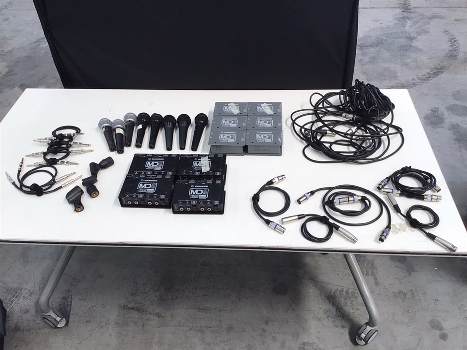 Quantity of Assorted Microphones, DI’s and Cables Auction (0145-3023842 ...