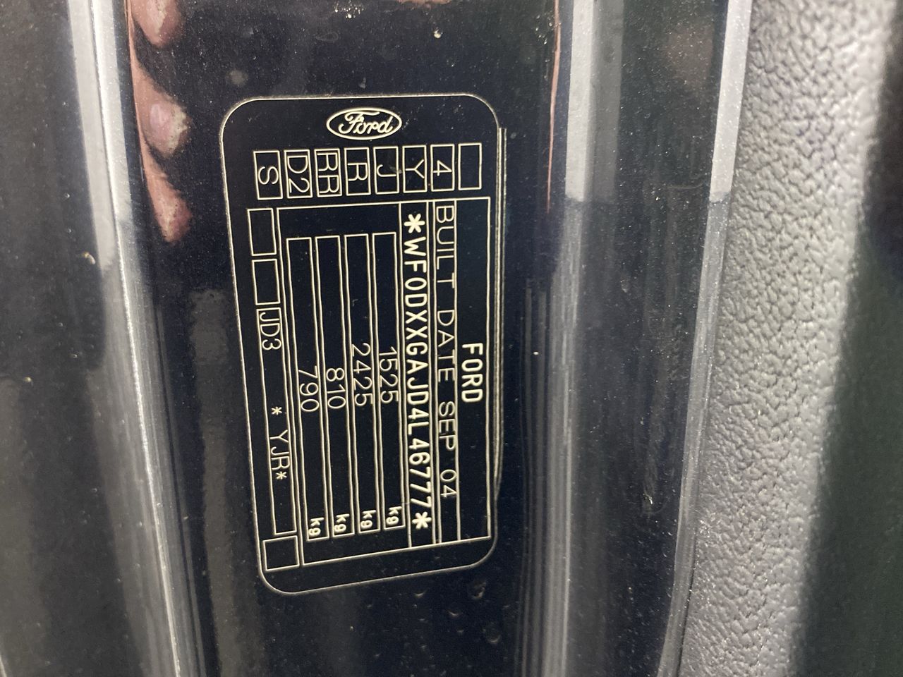 Ford Fiesta- Where To Find The Colour Code, 51% OFF