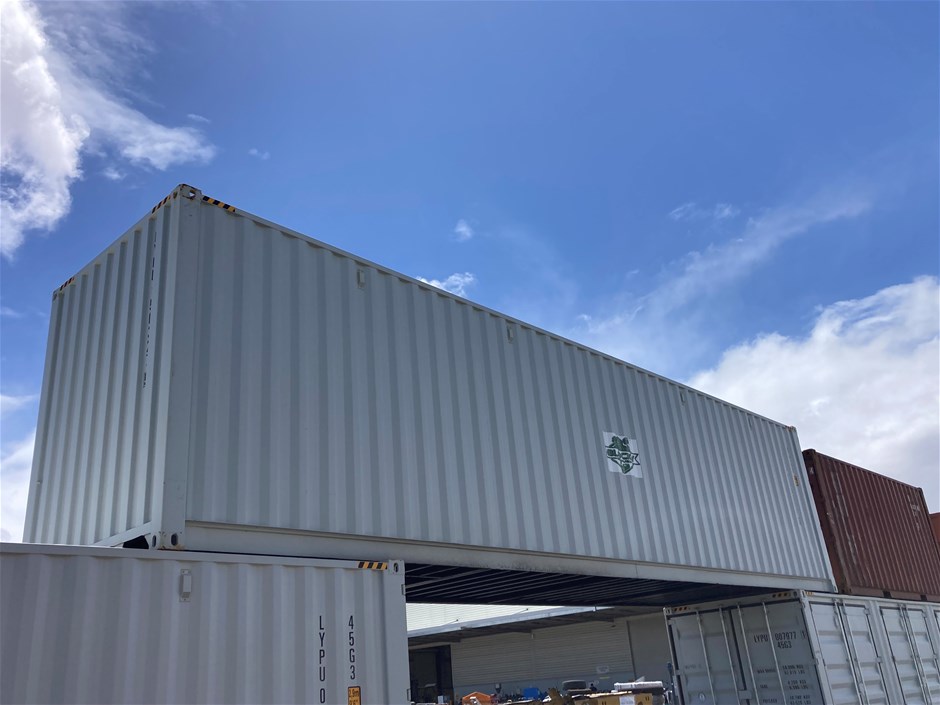 As New 40 Foot Shipping Container with Side and End Doors Auction (0001 ...