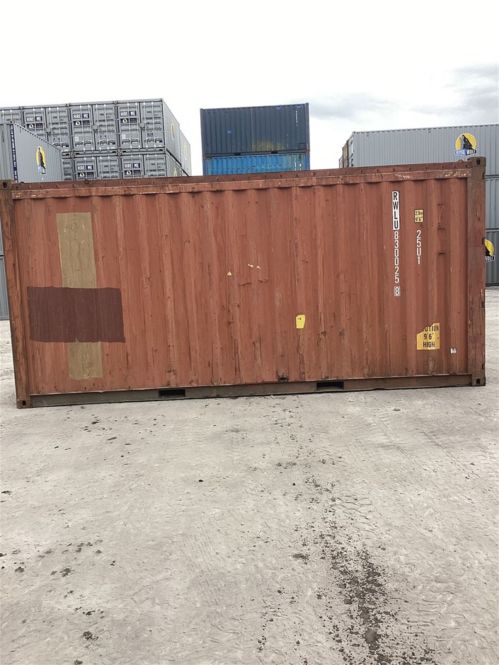 20ft Open Top Shipping Container - (Moorebank) RWLU8300258 Auction ...