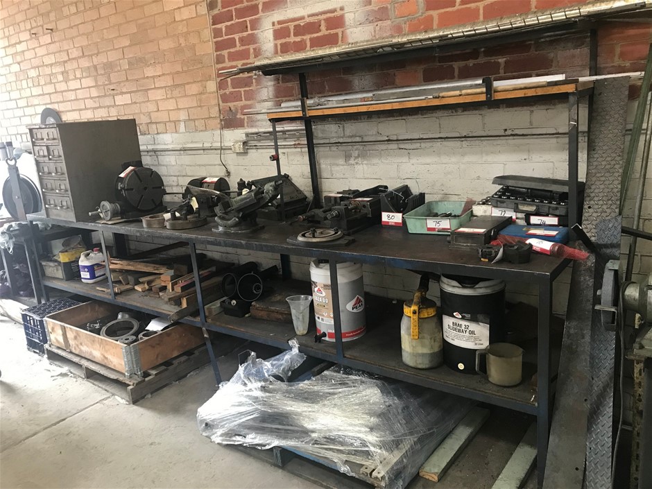 Steel Fabricated Work Bench Auction (0091-3023997) | Grays Australia