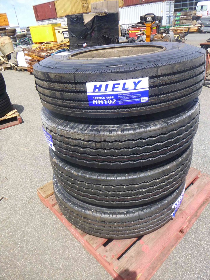 4x Unused Truck Tyres with Used Rims Auction (0013-9037057) | Grays ...