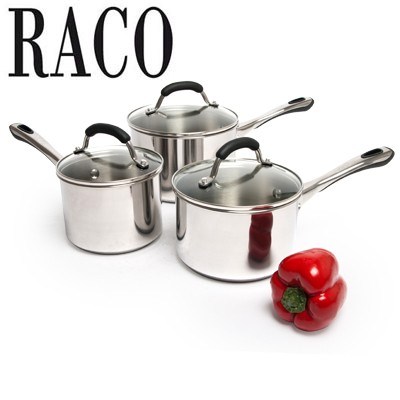 Buy Raco Contemporary 3-Piece Stainless Steel Cookware Set | Grays ...