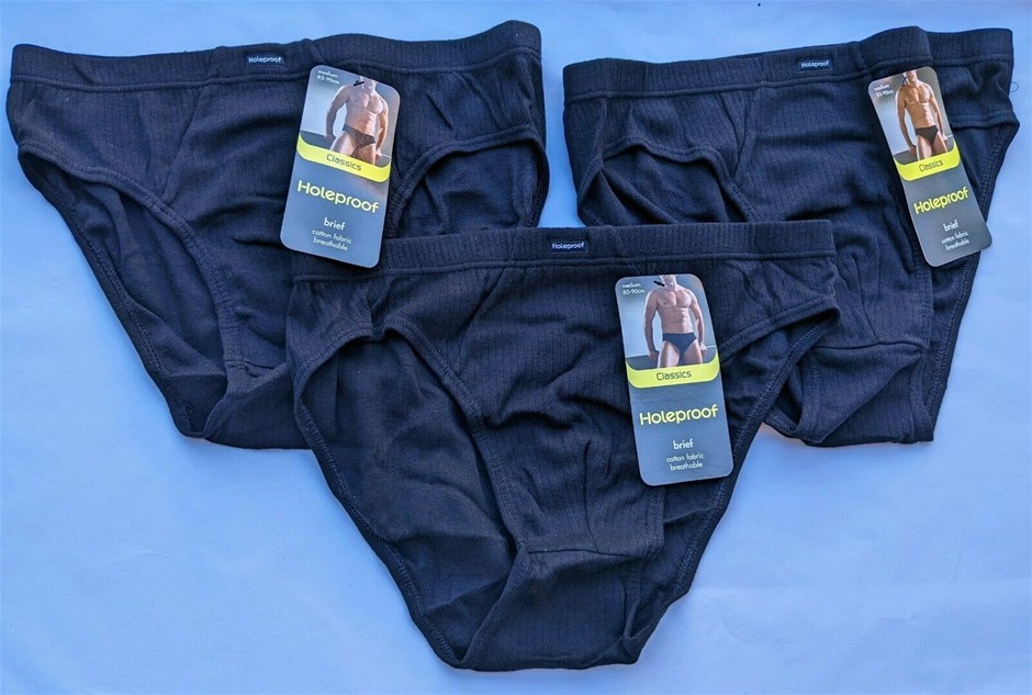 15 x Pairs Holeproof Mens Briefs Medium - DELIVERY AVAILABLE Auction ...
