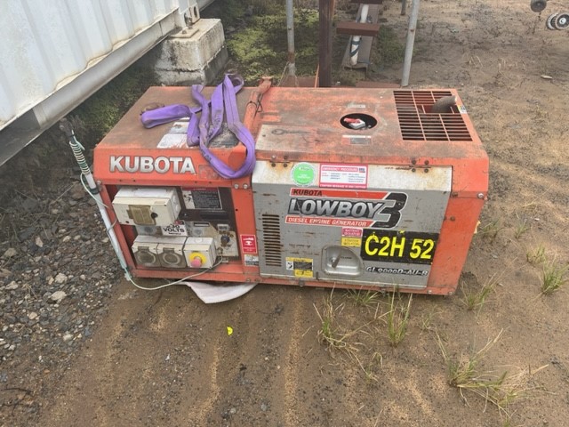 Kubota Lowboy 9kVA Generator Auction (0002-7042530) | Grays Australia