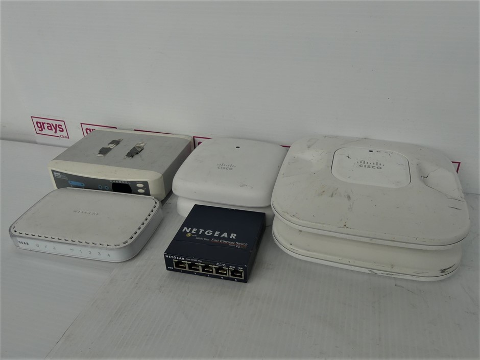 Bulk Lot of Assorted IT Units (switches/ Access point/ Room Audio ...