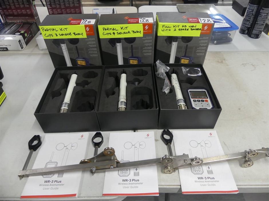 Scarlet Tech WR-3 Plus STAWR2R01 Wireless Anemometer with 2 Partial Kits Auction (0128-5051237 ...