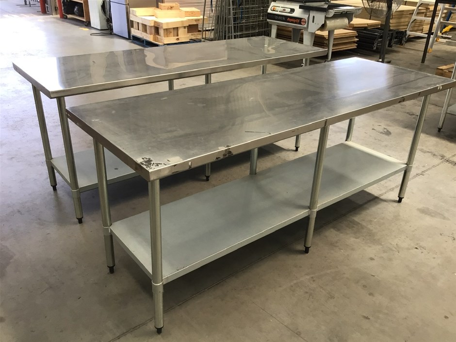 2 x Brayco Stainless Steel Benches Auction (0029-3024381) | Grays Australia