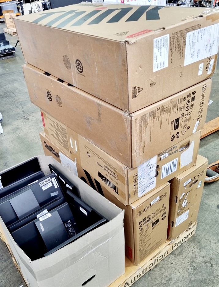 Box of USED/UNTESTED Lenovo Monitors Auction (0010-2187738) | Grays ...