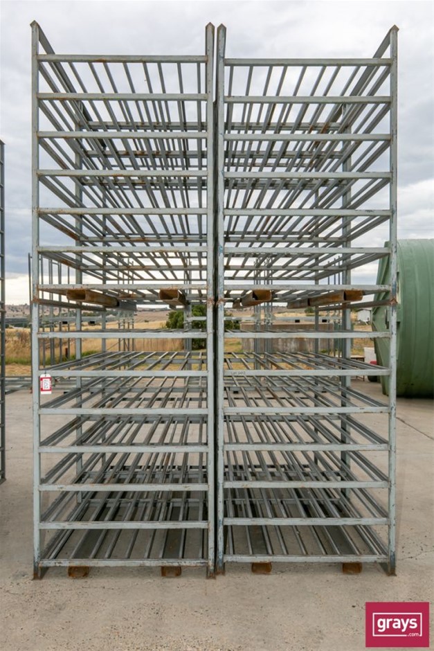 Qty 8 x Stackable Meat Storage Stillage Auction (0602-5051633) | Grays ...