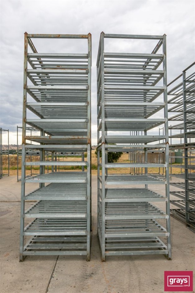 Qty 8 x Stackable Meat Storage Stillage Auction (0604-5051633) | Grays ...