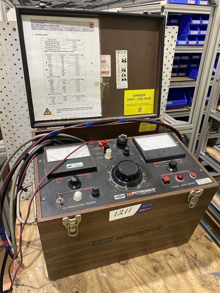 Hubbell 800PL DC Insulation Tester, on Mobile Trolley Auction (1211 ...