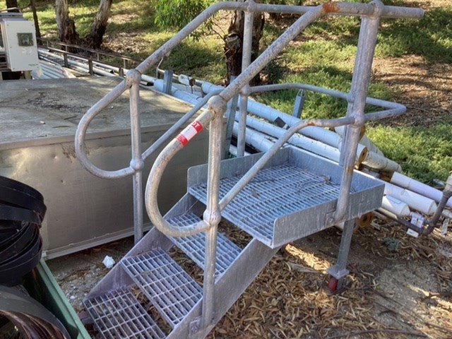 Galvanised Steps/Platform Auction (0097-8016768) | Grays Australia