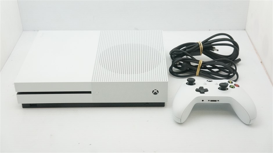 Microsoft Xbox One S Console, White Auction (0009-2553313) | Grays Australia