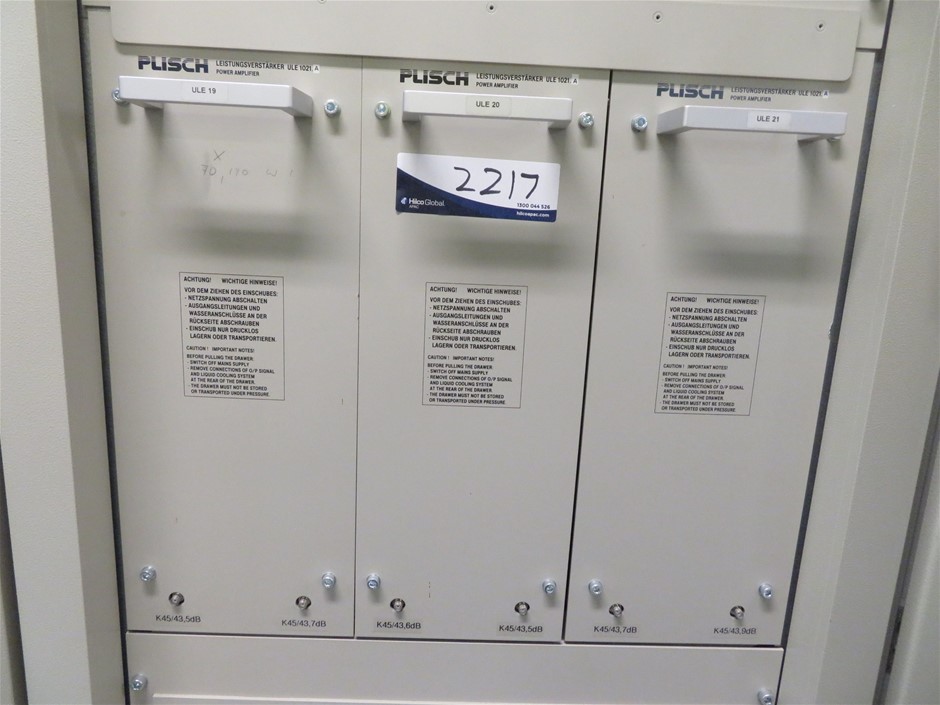 3 of Plisch power Amplifiers, model ULE 1021 Auction (2217-3024419 ...