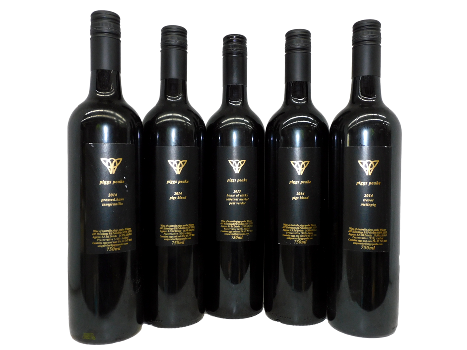 Pack of Assorted Piggs Peake Wine (5x 750mL) SEA Auction (0009-10719922 ...