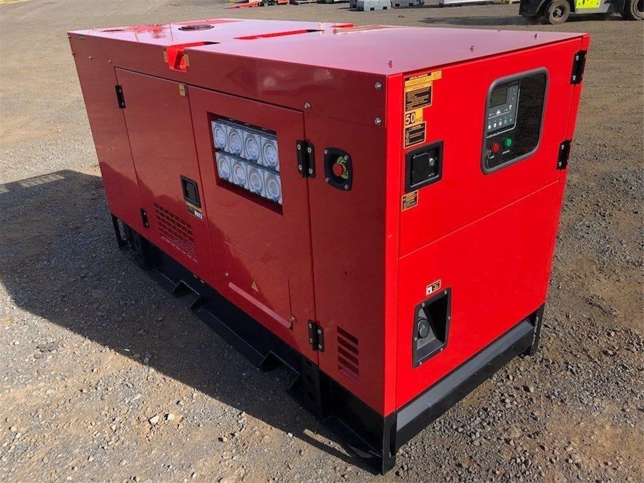 Silenced 60kVA Generator Auction (0001-7043340) | Grays Australia