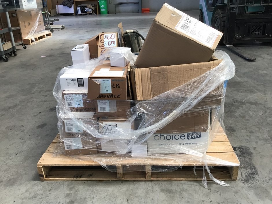Pallet of Assorted Tap Fittings, Plumbing Accessories and Sundries ...