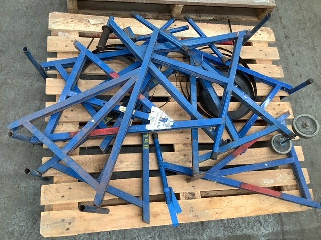 Pallet Of Steel Strapping Stands Auction (0038-9039196) | Grays Australia