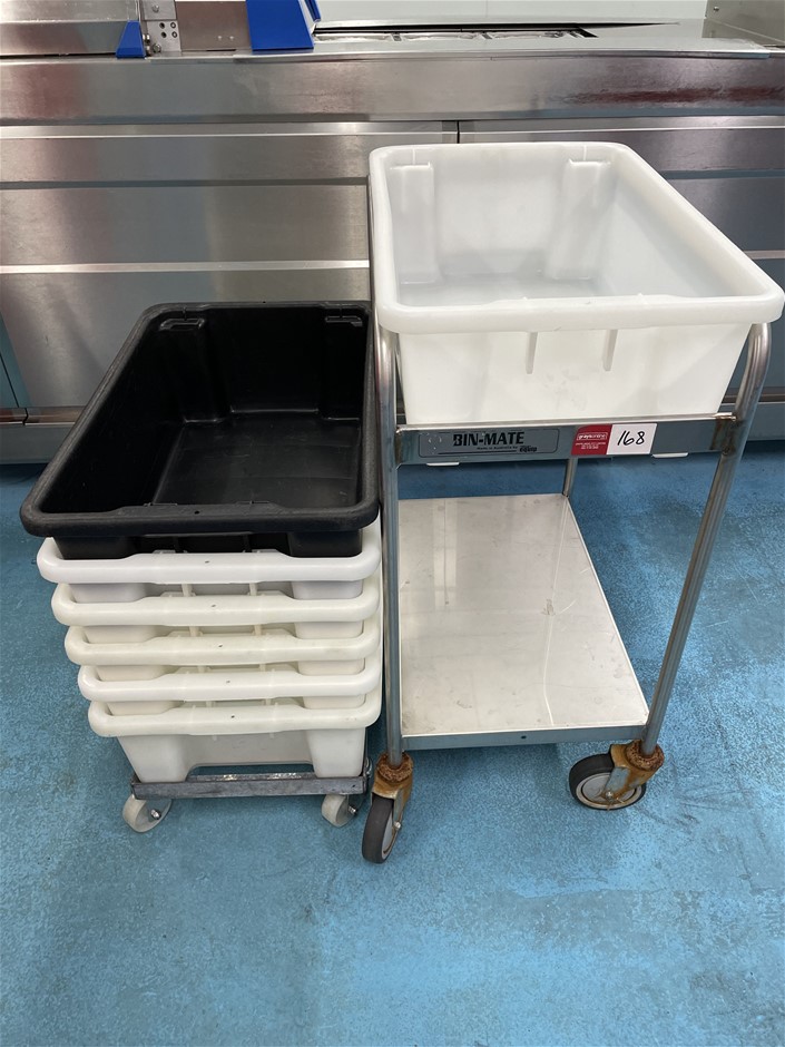 Trolley and poly bins Auction (0168-5051836) | Grays Australia