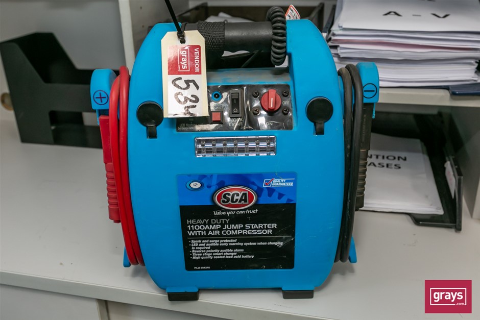 SCA Battery Jump Pack with Air Compressor Auction 0103 3024608 Grays Australia