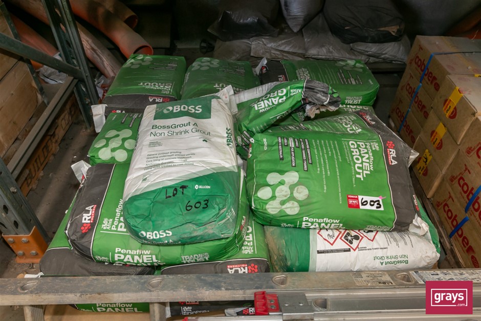 Pallet Containing Assorted Panel Grout Auction (0120-3024608) | Grays ...