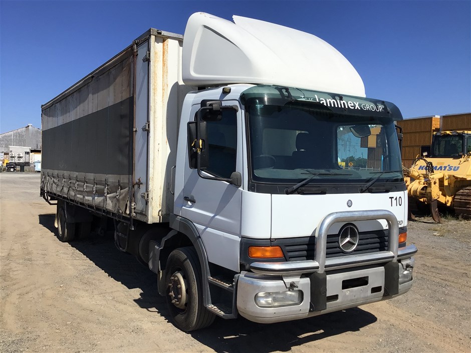 2004 Mercedes Benz Atego 4 x 2 Curtainsider Rigid Truck Auction (0001 ...
