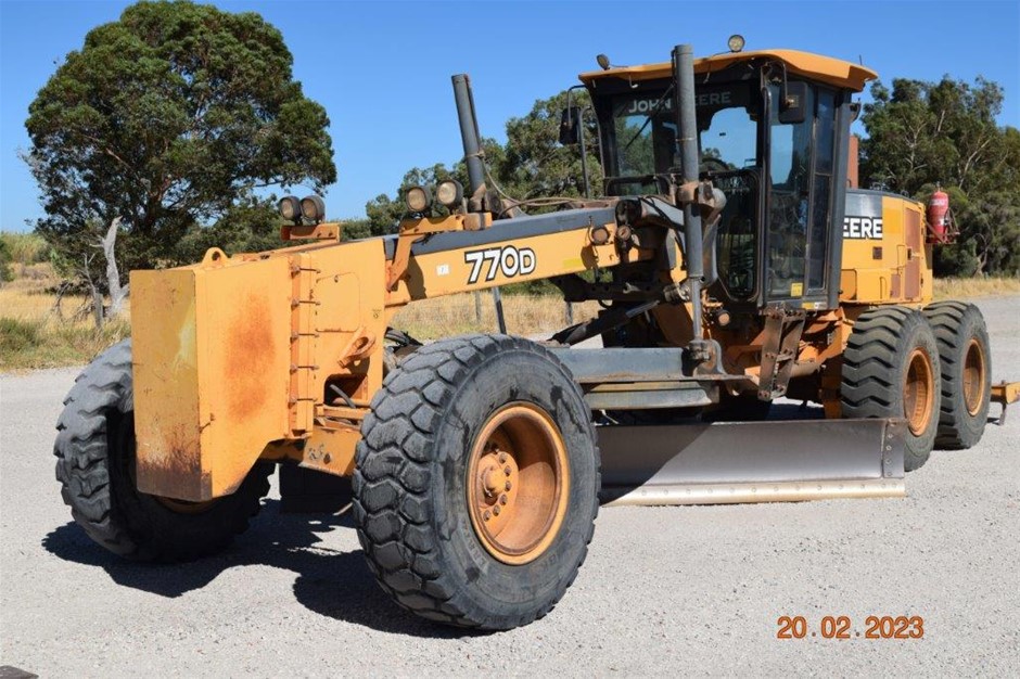 John Deere 770D Road Grader Auction (0002-9039221) | Grays Australia