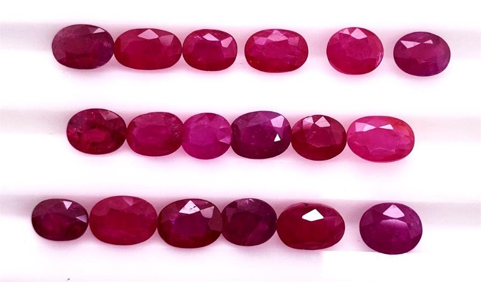 Eighteen Loose Ruby, 21.26ct in Total Auction (0001-2550742) | Grays ...