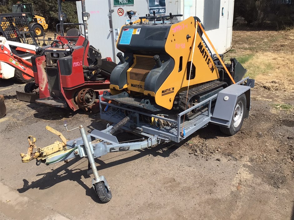 Mattson ML526 Skid Steer Loader (Track) / Trailer Combo