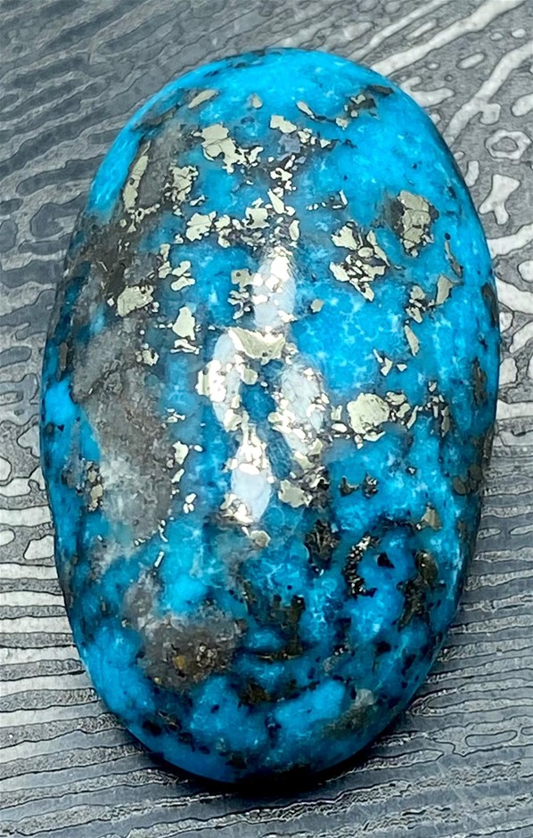 40.20 Carats Pyrite Spider Turquoise Auction (0024-2550861) | Grays ...