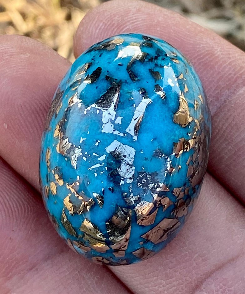 111.36 Carats Pyrite Spider Turquoise Auction (0010-2551032) | Grays ...