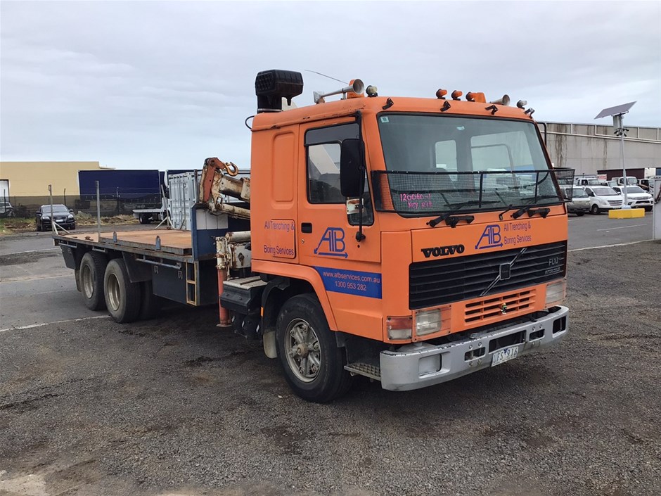 1993 Volvo FL10 (6 x 4) Crane Truck Auction (0001-3024978) | Grays ...