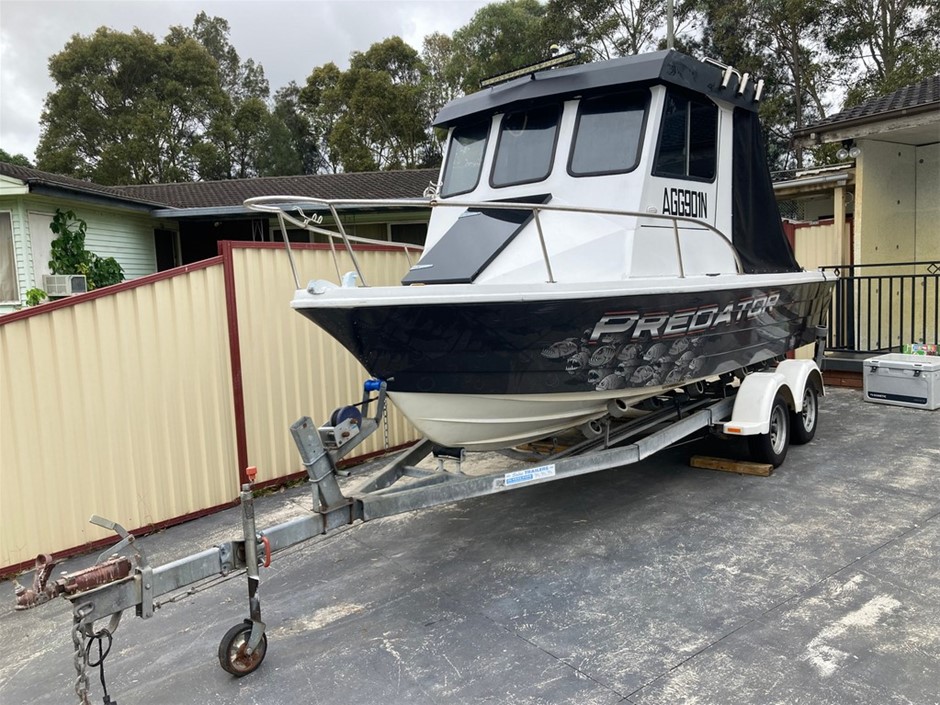 5.5 Meter Predator Half-Cabin Boat & Trailer Auction (0001-10081396 ...
