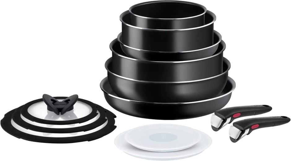 TEFAL Ingenio Easy ON Pots & Pans Set, 13 Pieces, Stackable, Removable ...