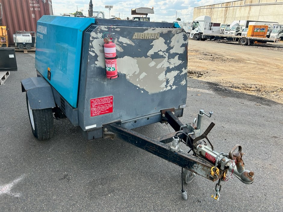 Airman PDS185S Trailer Mounted Air Compressor Auction (0008-3025099 ...
