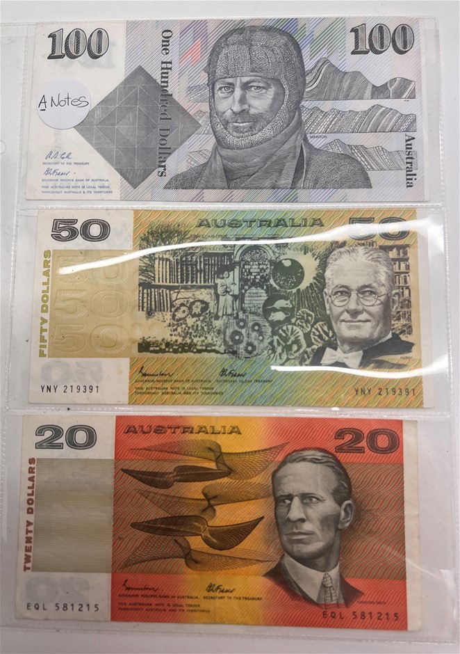3 X Australian Bank Notes Auction (0071-2551350) | Grays Australia
