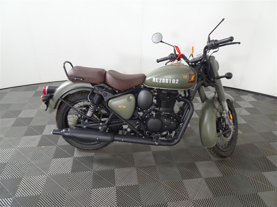 2022 Royal Enfield Classic 350 Signal 2 seater Road Motorcycle, Auction ...
